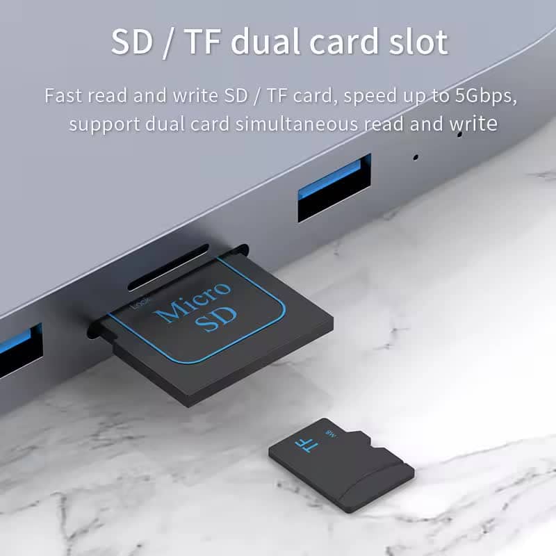Hagibis USB-C Hub i Kućište za Vanjski Disk: Type-C Docking Stanica za ...