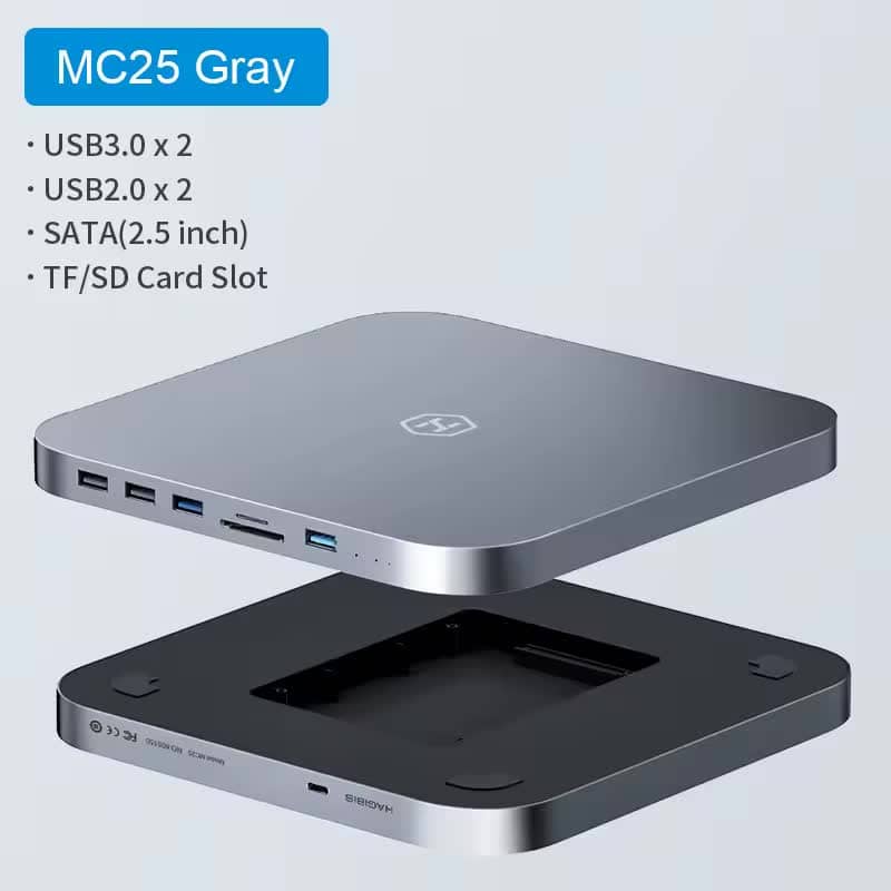 Hagibis USB-C Hub i Kućište za Vanjski Disk: Type-C Docking Stanica za ...